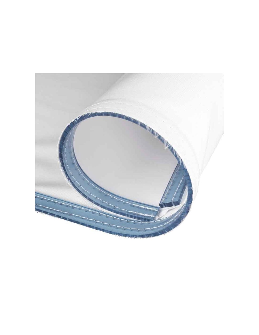 Fita Keder de silicone PVC 9x3 mm | Azul translúcido para tecido